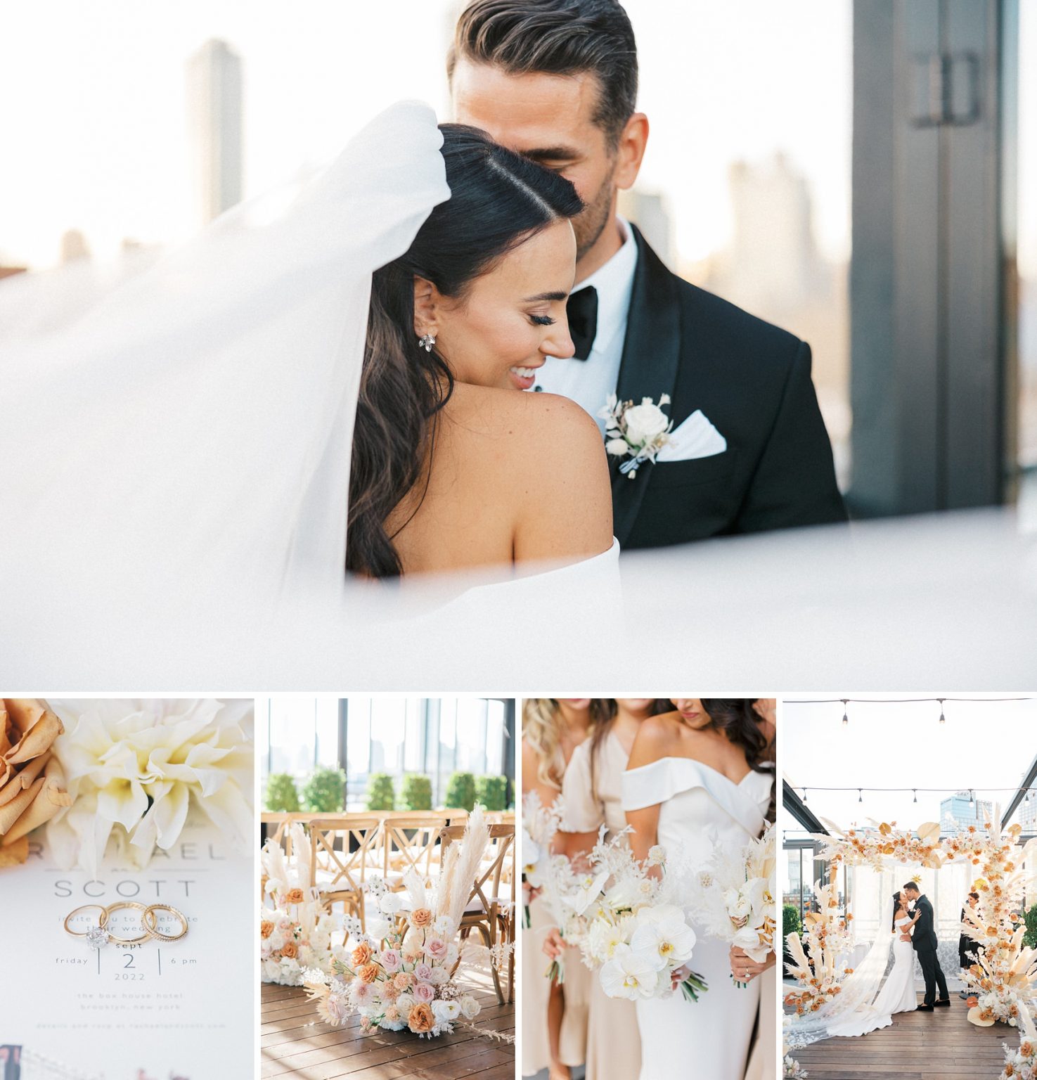Modern City Rooftop Wedding at Box House Hotel | Jill Sahner Photography