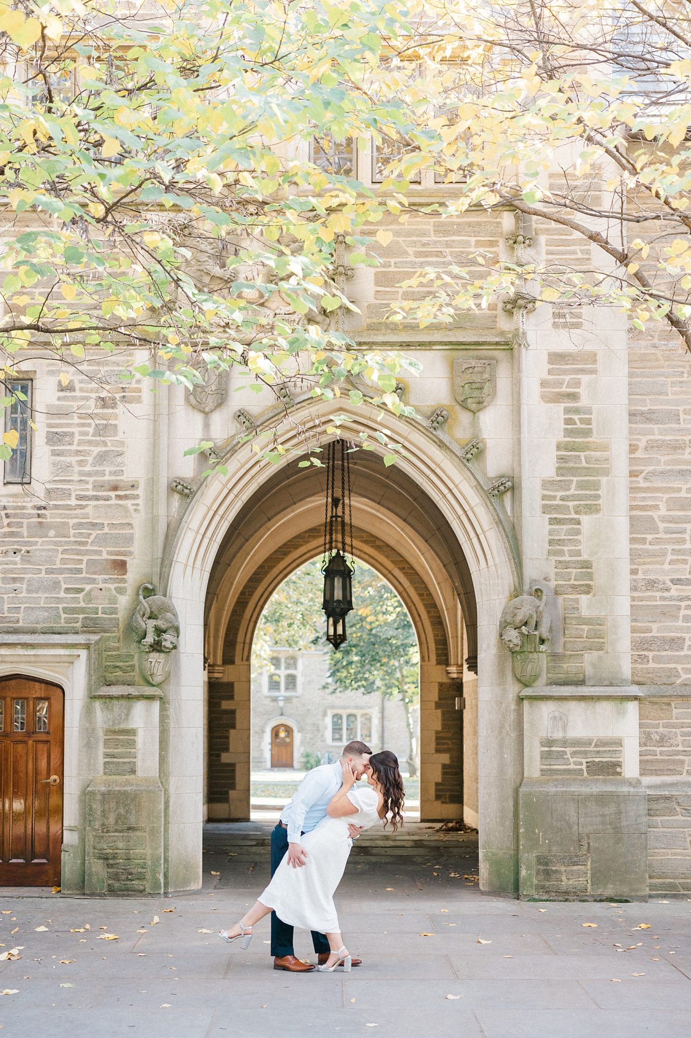 Autumn Princeton University Engagement | Jill Sahner Photography