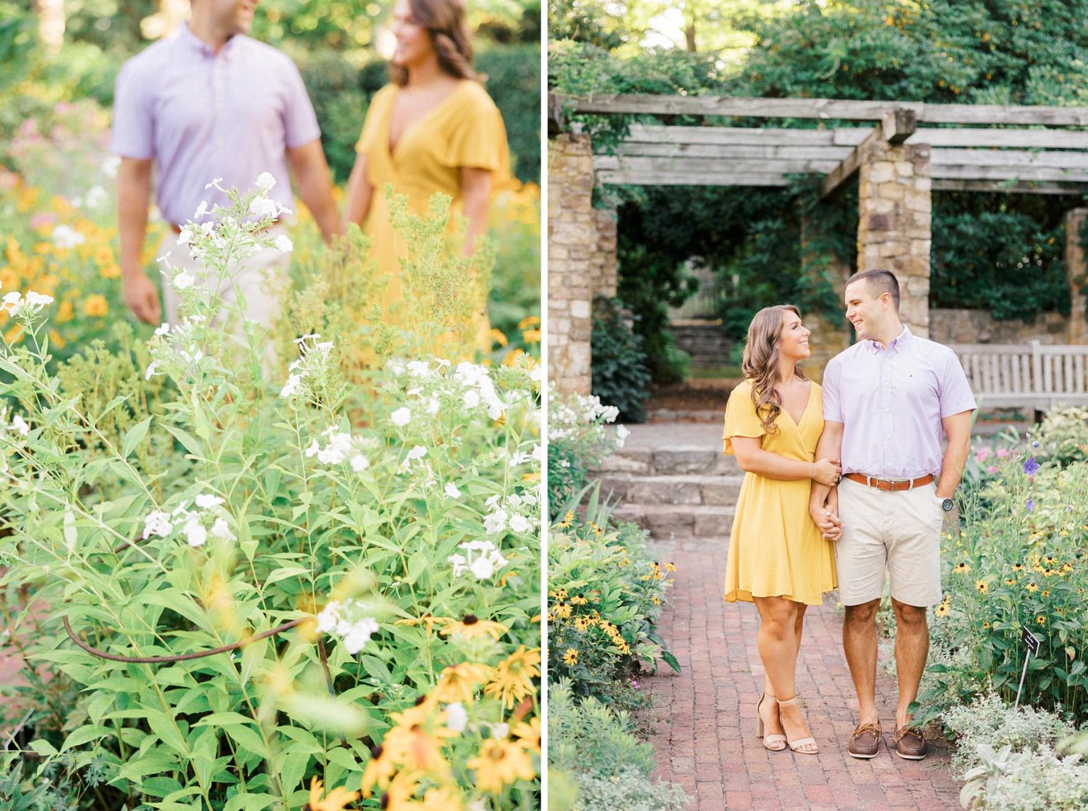 Summer Cross Estate Gardens Engagement | Jill Sahner Photography