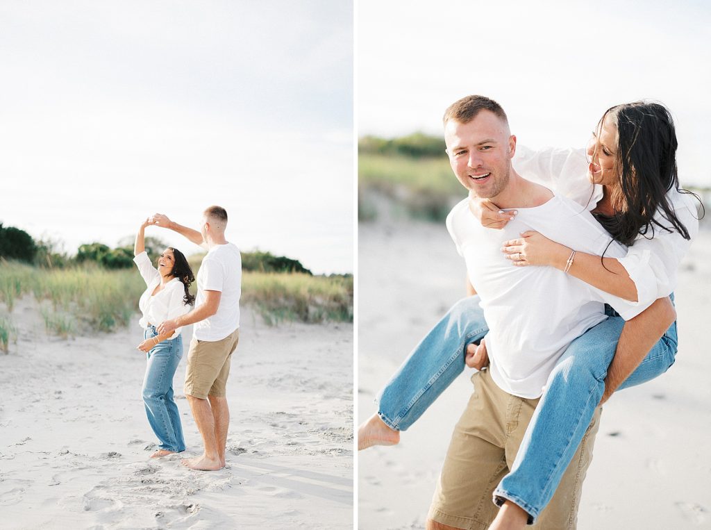 Third Beach Middletown RI Engagement