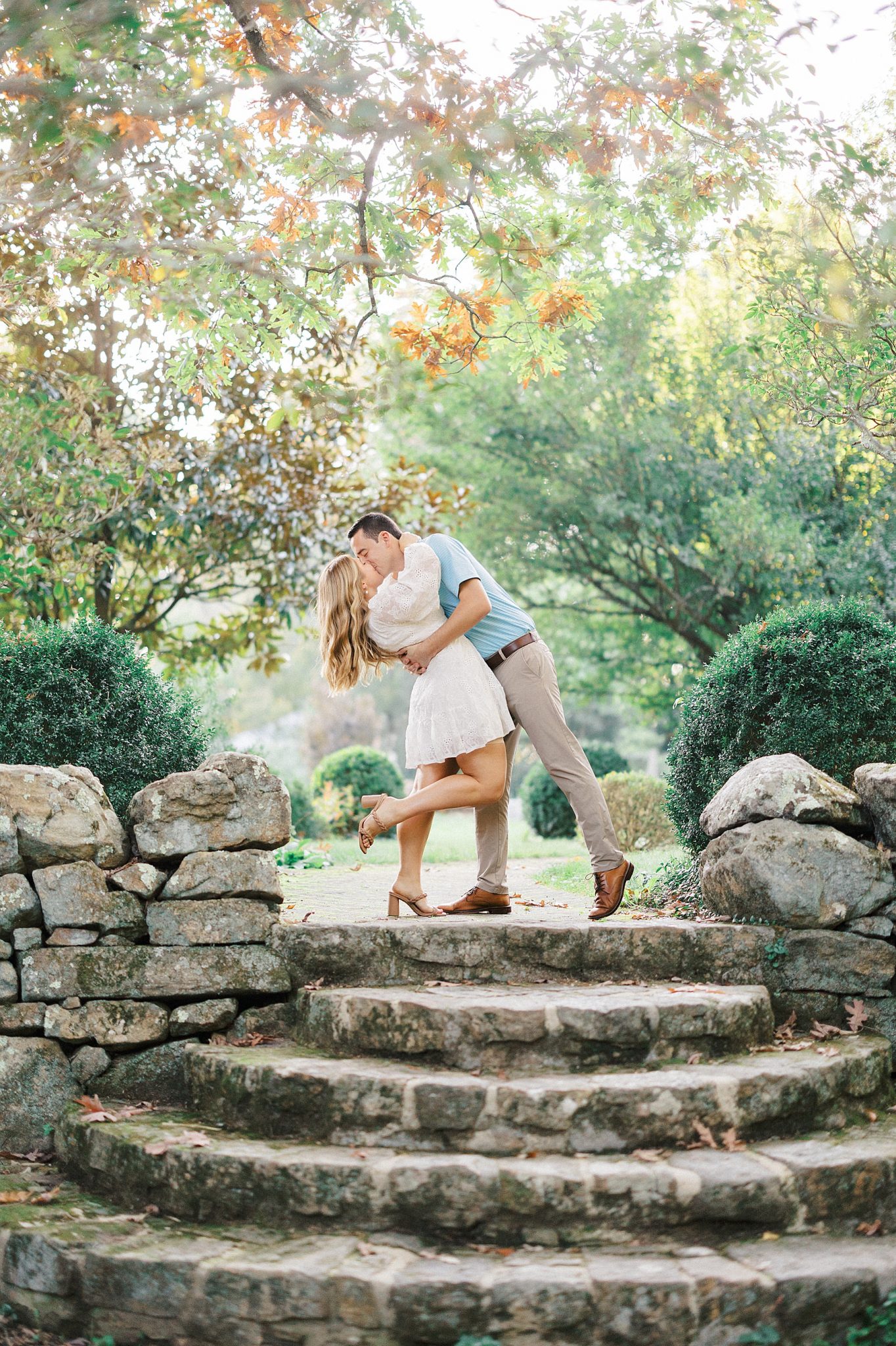 Autumn Cross Estate Gardens Engagement