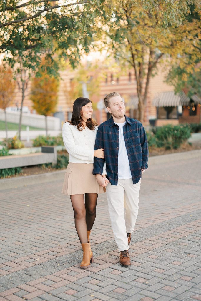 Golden Hour Hoboken Waterfront Engagement